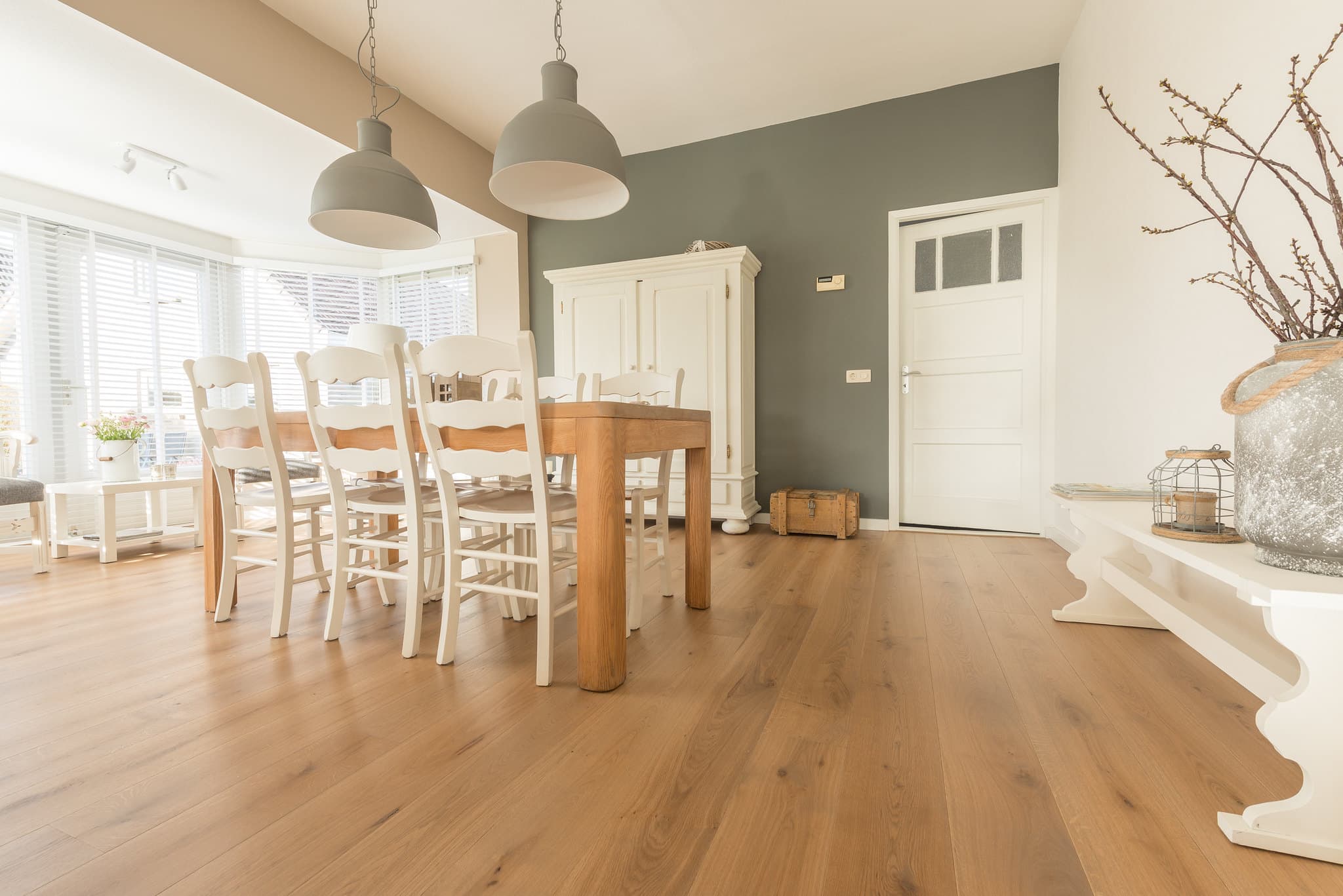 Grijs geoliede eiken parketvloer | Baltussen Vloeren